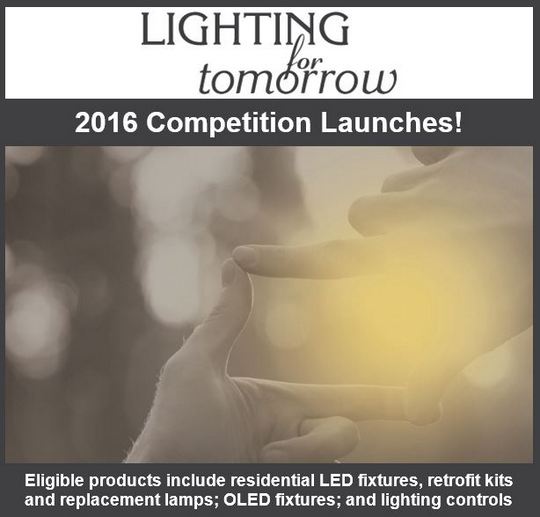 Lighting for Tomorrow Launches 2016 Competition – LightNOW